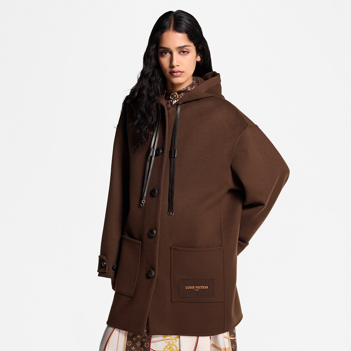Hooded Button-Up Coat - Ready to Wear | LOUIS VUITTON
